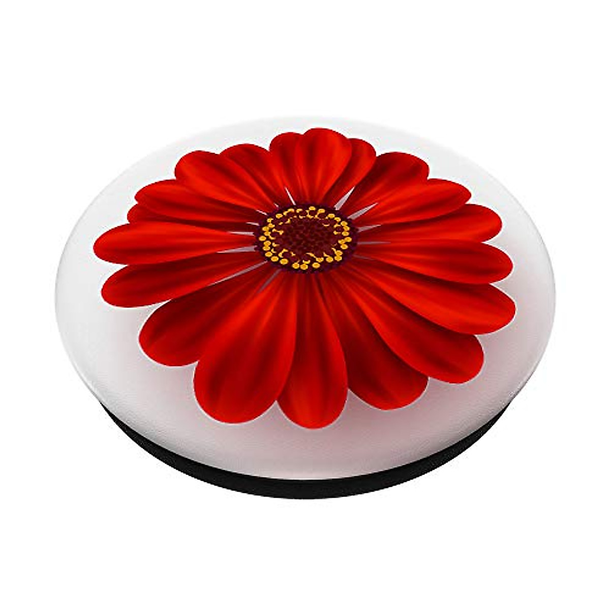 Pop Socket Cute Red Daisy Flower on White PopSockets PopGrip: Swappable Grip for Phones & Tablets