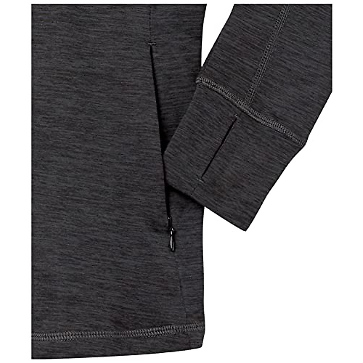 Amazon Essentials Women's Brushed Tech Stretch Full-Zip Jacket - Discontinued Colors, Black Space Dye, Medium