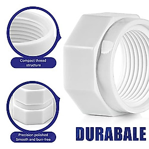 muscccm Hose Nut for Polaris 280/380/180 Pool Cleaner Hose Replacement, Pool Hose Adapter D15 D-15, Durable and Easy To Use, 8 PCS