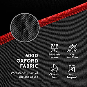 ZOBER Premium Rectangular Prism Gift wrap Storage Christmas Wrapping Paper Storage Bag- Fits 14-20 Standard Rolls Upto 40"- Slim Design for Underbed Wrapping Paper Storage Container or Closet Storage