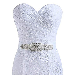Likedpage Women's Lace Mermaid Bridal Wedding Dresses Ivory US6