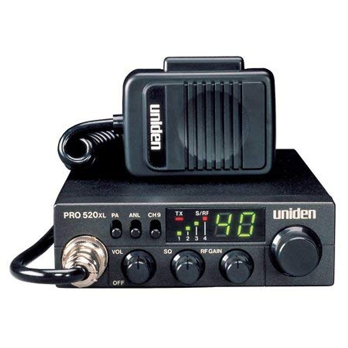 Uniden 40-Channel Compact Mobile CB Radio with PA