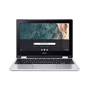 acer 11.6inch IPS 2-in-1 Convertible Touchscreen Chromebook, Intel Celeron N4000 Processor Up to 2.60GHz, 4GB RAM, 64GB SSD, WiFi, Bluetooth, Chrome OS-(Renewed) (64GB)