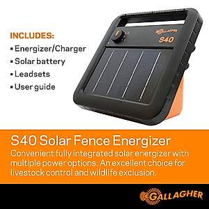 Gallagher G345404 S40 Solar Fence Charger - Quantity 1