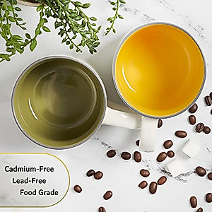 Christian Art Gifts Sage Green Floral Ceramic Coffee Mug – 15 oz. Microwave and Dishwasher-safe Inspirational Scripture Coffee and Tea Mug for Friends with Bible Verse: Sweet Friendship –Proverbs 27:9