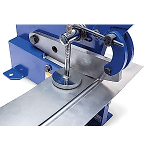 Eastwood 8 in. Bench Shear Throatless Multiple Purpose Bench Top Throatless Sheet Metal Cutter Tool Solid Steel Frame Mounting Type