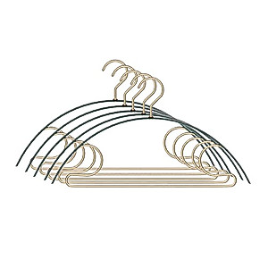 WODMB 5pcs No Shoulder Clothes Hanger Aluminum Alloy Clothing Space Saving Storage Rack Coat Pants Drying Rack (Color : Gray)