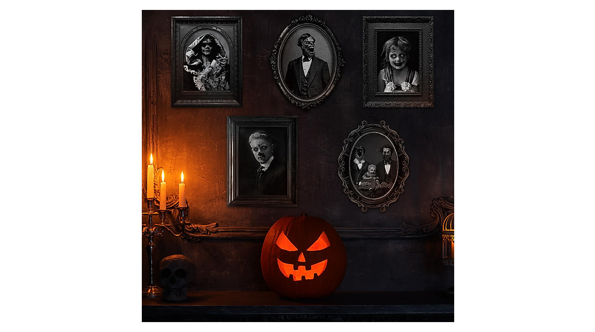 20 PCS Halloween Scary 3D Portraits for Spooky Decor