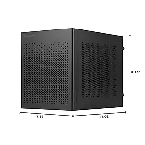 SilverStone Technology SUGO 16 Black Mini-ITX Small Form Factor case with All Steel Construction, SST-SG16B