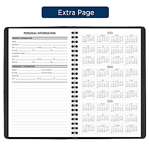 AT-A-GLANCE 2024 Weekly Appointment Book Planner, 5" x 8", Small, Black (700750524)