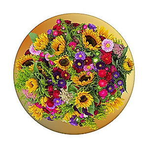 Cell Phone Button Pop Out Holder for Hand Yellow Sunflowers PopSockets PopGrip: Swappable Grip for Phones & Tablets