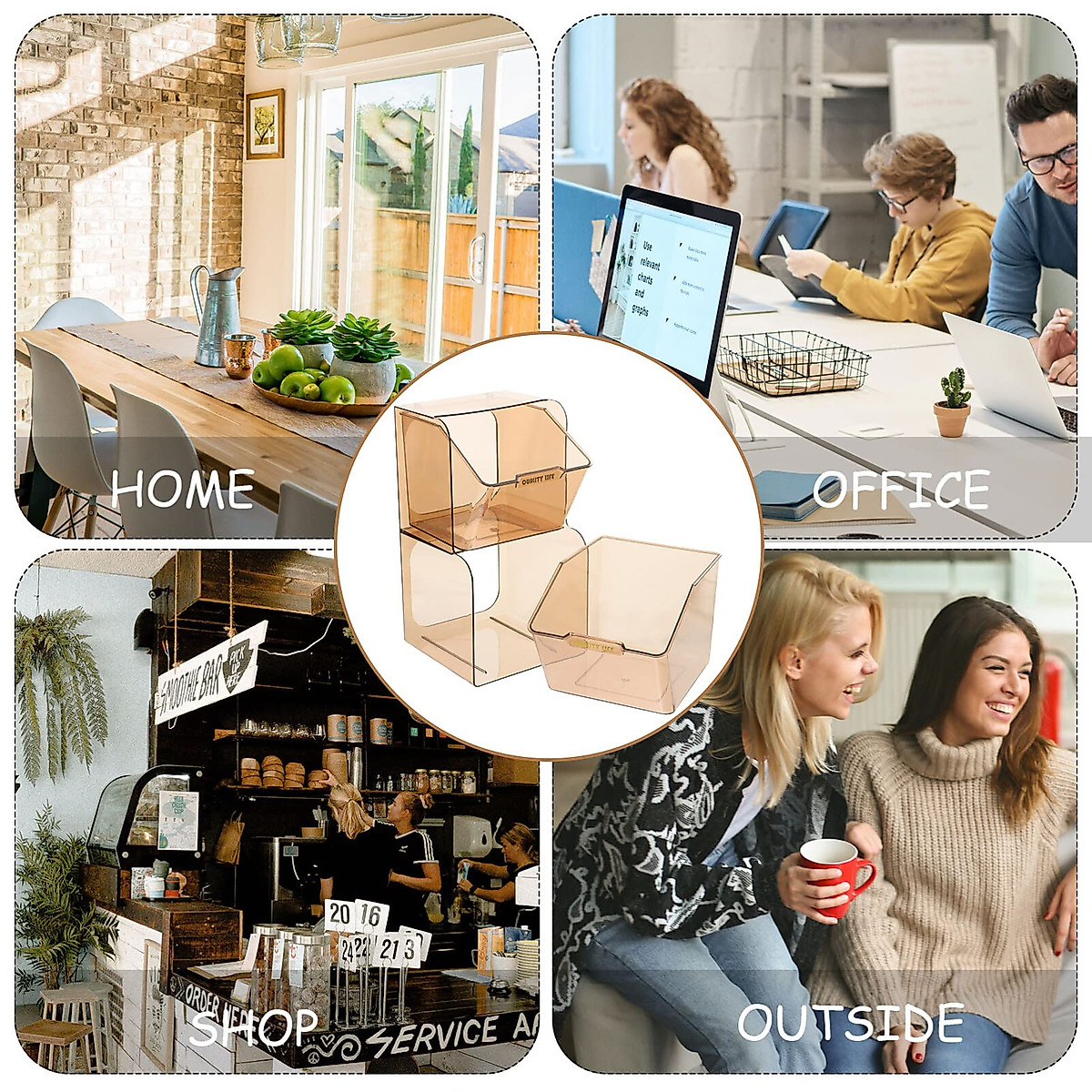 Cabilock Coffee Pod Storage Box Tea Bags Storage Holder Toilet Stool Plastic Tea Bag Rack Food Tea Bag Holder Instant Coffee Bag Holder Tea Bag Storage Rack The Pet Japanese-style