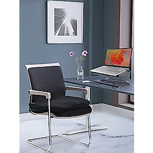 Agsnilove Chair Cushion Memory Foam Car Seat Cushion Wheelchair Comfort Butt Pillow Pad for Truck, Train, Airplane Seat, Office Chair, Reduce Tailbone Pressure, Black