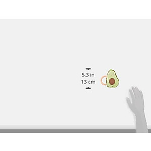 Mary Meyer Teether Baby Rattle, 6-Inches, Yummy Avocado