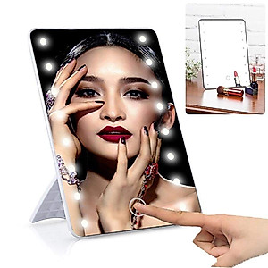 FQYYDD Illuminated Makeup Mirror The Make-Up Mirror And Led Touch Adjust The Light