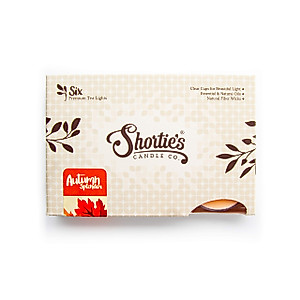 Autumn Splendor Premium Tealight Candles - Highly Scented with Essential Oils - 6 Orange Tea Lights - Beautiful Candlelight - Made in The USA - Christmas & Holiday Collection