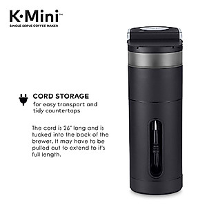 Keurig K-Mini Single Serve Coffee Maker with Twinings of London English Breakfast Tea K-Cup Pods, 24 Count