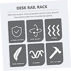 Abaodam 2 Pairs Keyboard Rails Plastic Serving Tray Desk Tray Ball Bearing Desk Keyboard Tray Slide Out Keyboard Under Keyboard Tray Under Desk Steel Practical Keyboard Stand Cupboard
