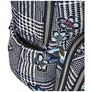 Vera Bradley Performance Twill Backpack Baby Diaper Bag, Black,One Size