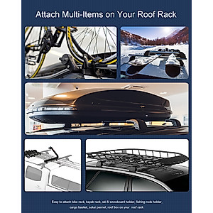 T Slot Bolts for Thule, Yakima Roof Rack Cross Bars, Platform, Cargo Basket, Stainless Square T Track Bolt Adapter to Secure Bike/Ski/Kayak Rack, Solar Panel, Awning, M8x30mm, 4mm Thickness