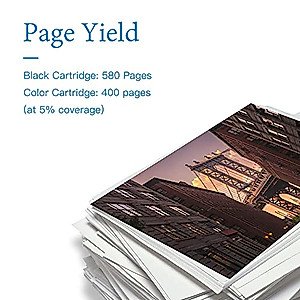 63XL Black ink cartridge,HavaTek Remanufactured 63XL Replacement for HP 63 Black Ink Cartridge Fit for HP Envy 4520 4516 4512 OfficeJet 3830 5255 5258 4650 4655 Deskjet 1112 3630 3632 Printer (1 Pack)