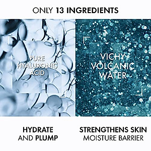 Vichy Mineral 89 Hyaluronic Acid Face Serum, Facial Gel Moisturizer and Pure Hyaluronic Acid Hydrating Serum for Sensitive or Dry Skin