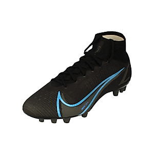 Nike Superfly 8 Elite AG Mens Football Boots CV0956 Soccer Cleats (UK 10 US 11 EU 45, Black Iron Grey 004)