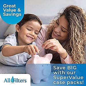 SpiroPure SP-EPM-20 20x2.5 10 Micron NSF Certified Coconut Shell Carbon Block Water Filter Cartridge EPM-20 155635-43 CB-25-2010 (Case of 6)