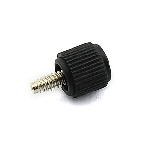 DZS Elec 10pcs #6-32 Black Thumb Screws Nickle Plated Carbon Steel Philips PC Computer Case Fastener Thumb Screws