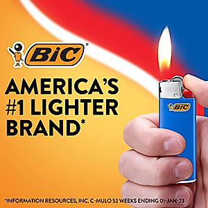 BIC Mini Pocket Lighter, Classic Collection, Assorted Unique Lighter Colors, 8 Count Pack of Pocket Lighters