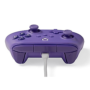 PowerA Wired Controller for Xbox Series X|S - Violet, gamepad, video game/gaming controller, works with Xbox One, Officially Licensed