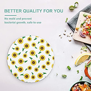 Sunflower Flowers Cutting Board Tempered Glass Chopping Board for Kitchen Hotel