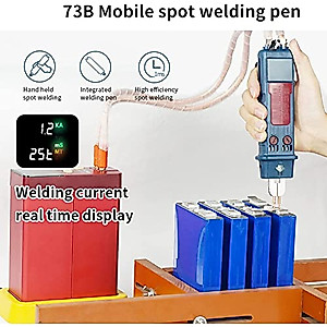 ALSUP Capacitor Energy Storage spot Welder, 801D, 12KW Mini Portable Precision Pulse Battery Welder, Suitable for 18650, 14500 Lithium Battery Pack Construction