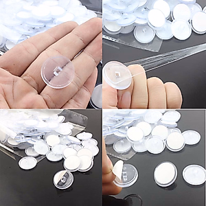 UtySty 40 Pack Self Adhesive Wall Hook Sticky Ceiling Hooks Small Disc Sticker Hanger for Christmas Festival Wedding Decorations Baloon Storage Display 2cm/0.78”