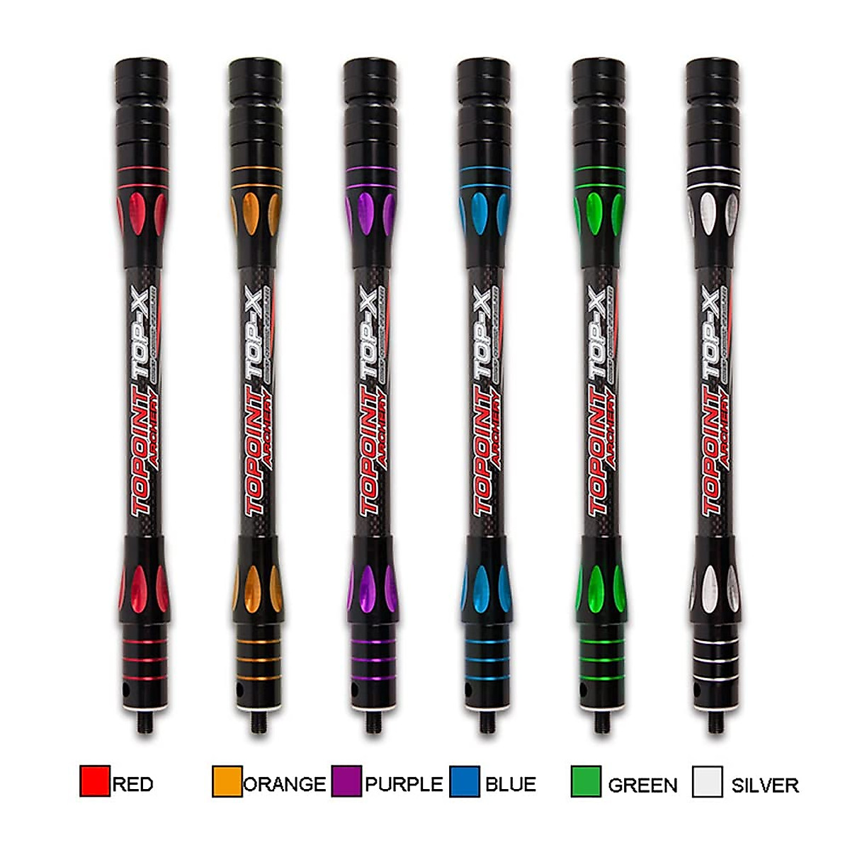 SHARROW Archery Bow Stabilizer Balance Bar Set 5" 10" 30" Balance Bar Stabilizer Rod Removable Pure Carbon Fiber Extension Pole Recurve Bow Accessories Hunting