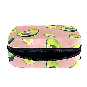 TBOUOBT Cosmetic Travel Bags, Makeup Case, Makeup Bag for Toiletries, Avocado Watercolour Fruit