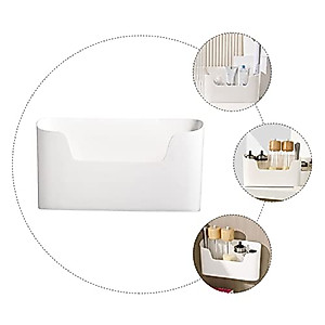 Alipis 1Pc wall storage box office refrigerator storage shelves plastic tabletop shelf refrigerator shelf bin Seasoning Holder desk topper shelf Storage Shelf Kitchen Accessory hanging