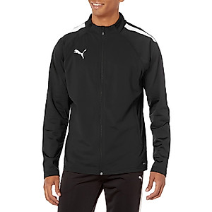 PUMA Men's Team LIGA Training Jacket, Black/White, XL