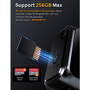 Dash Cam Front and Rear 4K+1080P WiFi Dash Camera for Cars with App, 24 Hours Parking Mode, G-Sensor, Loop Recording, Support 256GB Max