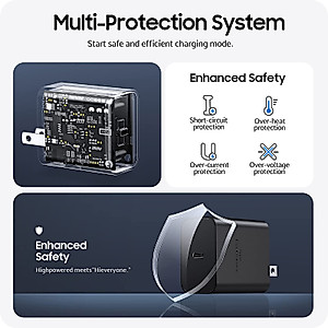 45W USB C Charger for Microsoft Surface Pro, Sisyphy Super Fast Charger with 6ft Surface Cable, GaN Tech PD3.0 QC3.0 PPS, Compatible for Surface Pro Surface Go and More USB C Laptops and Phones