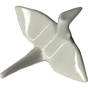 JapanBargain, Porcelain Chopstick Rest, Origami Crane Shape, Set of 4 (White)