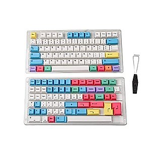KOKOYAKA Dye Sublimation Keycaps | Cherry Profile for Custom Merchanical Keyboard | 139 Keys (Chalk)