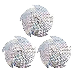 Happyyami Reflective Spiral Rods for Bird Garden Bird Rods Hanging Revolving Bird Pendants for Lawn Balcony Pathway Walkway Silver 3pcs