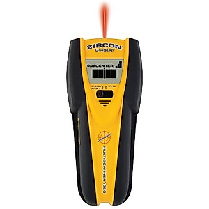 Zircon MultiScanner i320 OneStep Center-Finding Stud Finder with Metal Scanning and DVD How-To Guide