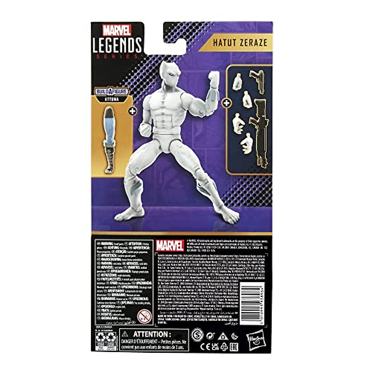 Marvel Legends Series Black Panther Hatut Zeraze 6-inch Comics Action Figure Toy, 6 Accessories, 1 Build-A-Figure Part