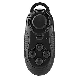 fosa Mini Wireless Bluetooth Game Controller Joystick, Portable Remote Gamepad Selfie Timer Camera Shutter Wireless Bluetooth Mouse for Mobile Phones, Tablets, Computers, TV