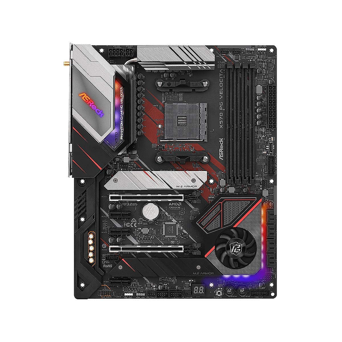 ASRock X570 PG Velocita AM4 AMD X570 SATA 6Gb/s ATX AMD Motherboard