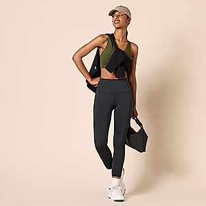 Amazon Essentials Workout Leggings for Women, High-Rise Active Sculpt Athleisure, Available in Plus Size, Black, Large