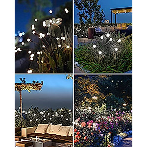 Otdair Solar Lights for Outside Garden,New-Upgraded 4 Pack Solar Lights Outdoor Waterproof,Outdoor Lights Solar Powered,Garden Lights Solar Outdoor for Backyard Garden White 8LED