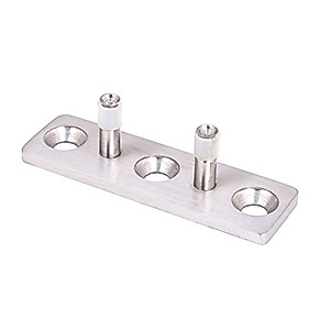 TMS 5FT European Modern Satin Stainless Steel Sliding Barn Wood Door Closet Hardware